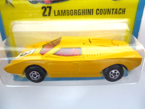 LESNEY MATCHBOX SUPERFAST #27 27 LAMBORGHINI COUNTACH DIECAST - CARD | eBay