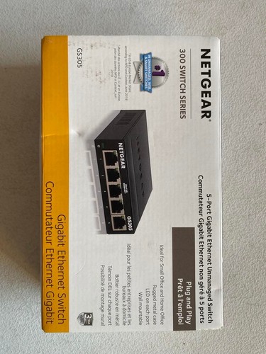 NETGEAR 5-Port Gigabit Ethernet Unmanaged Essentials Switch GS305 | eBay
