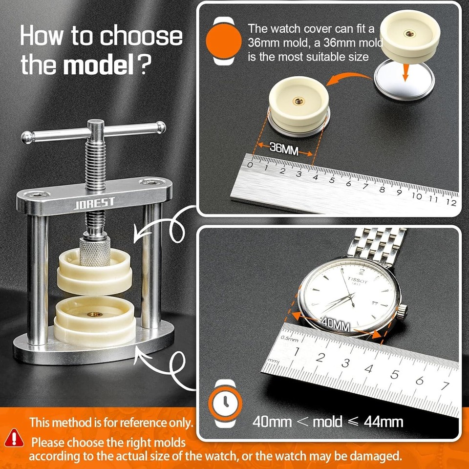 Watch Press Tool Set Watch Back Case Closer for Closing the Watch Cover ...
