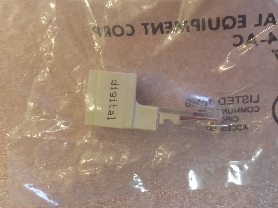 DEC / Digital Equipment Connector Adapter RJ45 M TO 6 PIN MMJ REV A | eBay