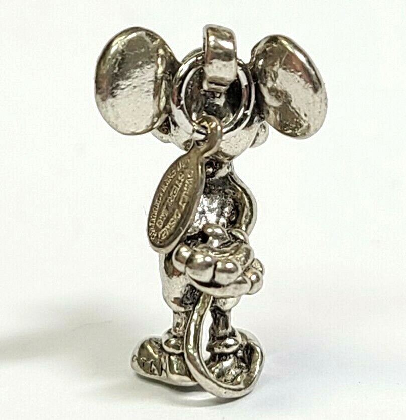 Disney Mickey Mouse Detailed Sterling Silver Charm - Gem