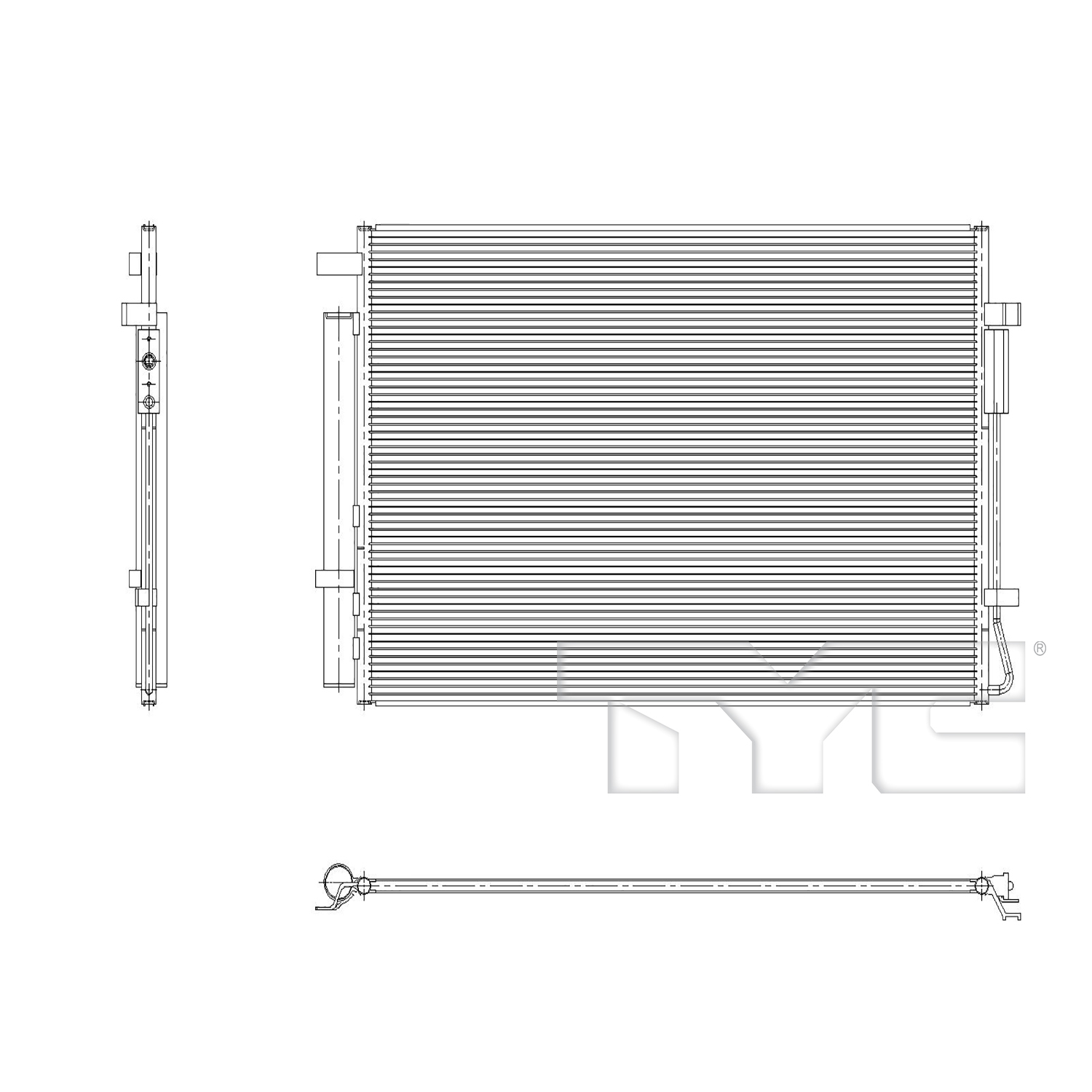 A/C Condenser TYC 30222 fits 2022 Hyundai Tucson 2.5L-L4 for sale ...