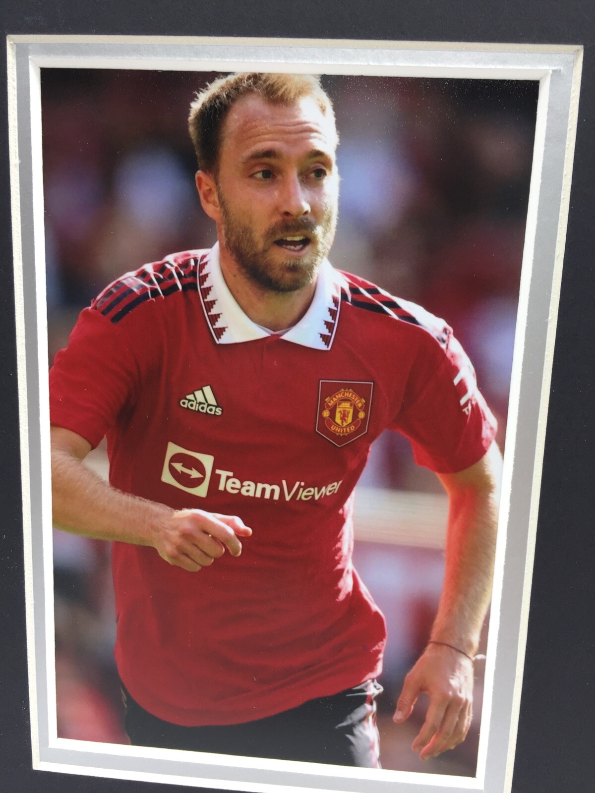 RARE Christian Eriksen Manchester United Signed Photo Display + COA ...