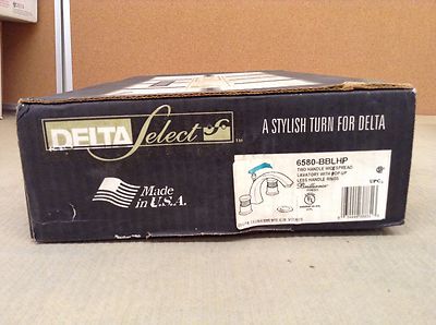 Delta SELECT Faucet 6580-BBLHP BRIGHT BRASS NO HANDLES =FINISH OFF= | eBay