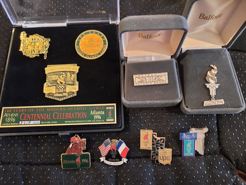 Atlanta Olympic Games Pins LOT 1996 Summer Centennial 100 Years Balfour ...