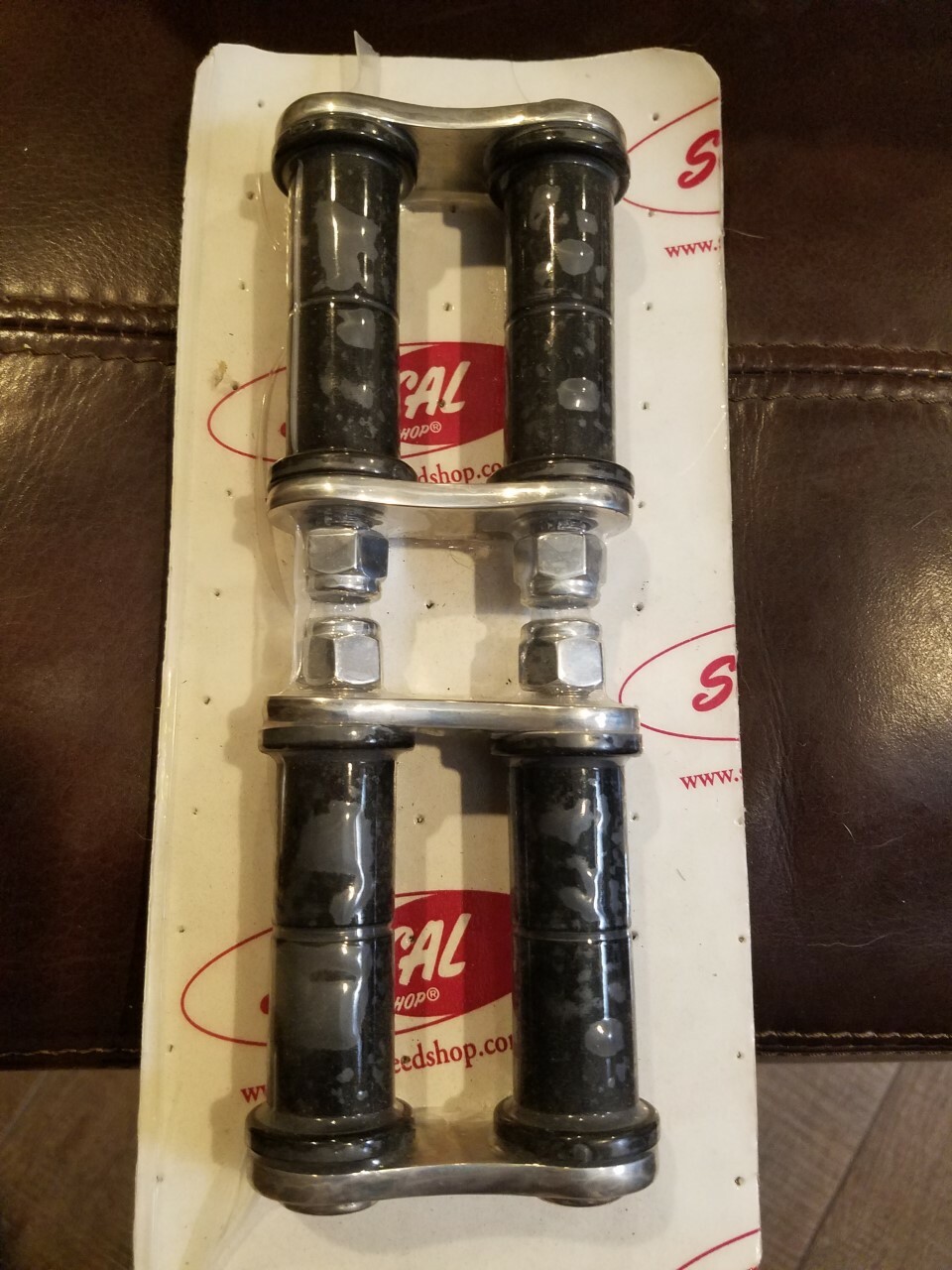 POLISHED STAINLESS SPRING SHACKLES FOR 2" WIDE LEAF SPRINGS 1928-1934 ...