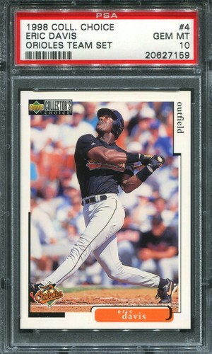 1998 Collector's Choice #4 Eric Davis Orioles Team Set PSA 10 Pop 1 | eBay