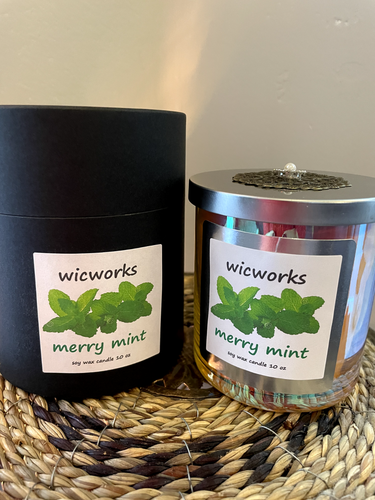 Merry Mint Wood Wick Soy Wax Candle 10 oz | eBay