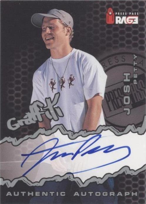 2000 Press Pass Rage - Graffiti Autographs Josh Petty (AU) for sale ...