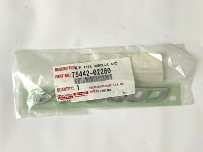 TOYOTA COROLLA REAR DECK TRUNK LID NAMEPLATE EMBLEM 75442-02280 2014 ...