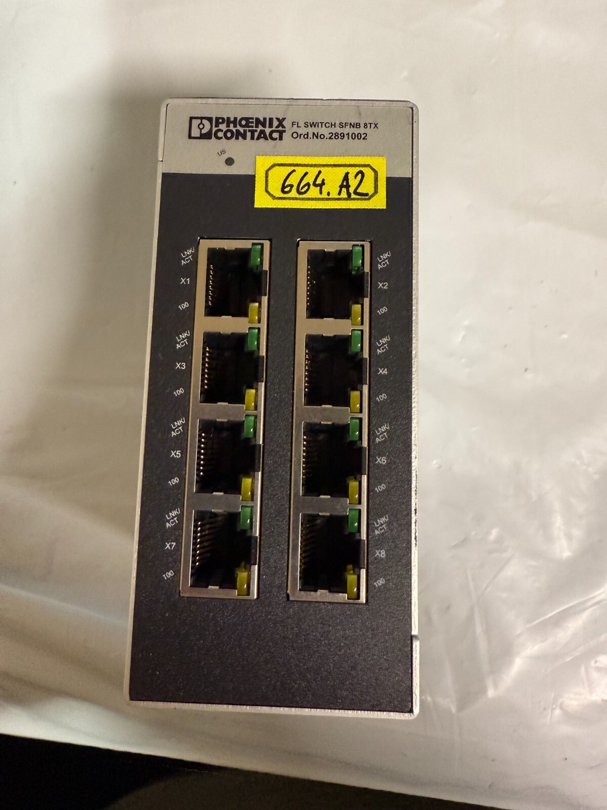 Phoenix Contact FL SWITCH SFNB 8TX Industrial Ethernet Switch PREOWNED ...
