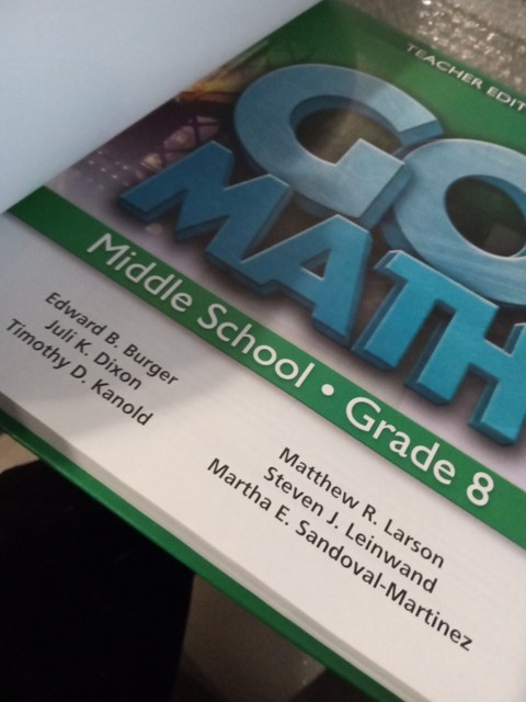 8th Grade 8 Go Math Teacher Edition 2018 Common Core Middle School for ...