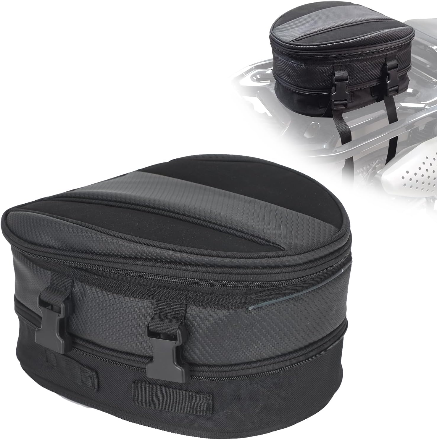 JFG RACING Motorcycle Tail Bag,Universal 11.5L Multifunctional Rear ...