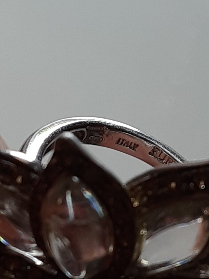 Furla crystal silver ring | eBay