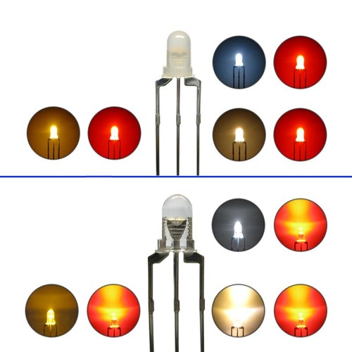 Duo LED 3mm Bi-color LEDs 3pin digital Lichtwechsel Loks Wendezug ...