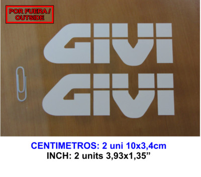 GIVI VINILO PEGATINA VINYL STICKER DECAL AUFKLEBER AUTOCOLLANT ADESIVI ...