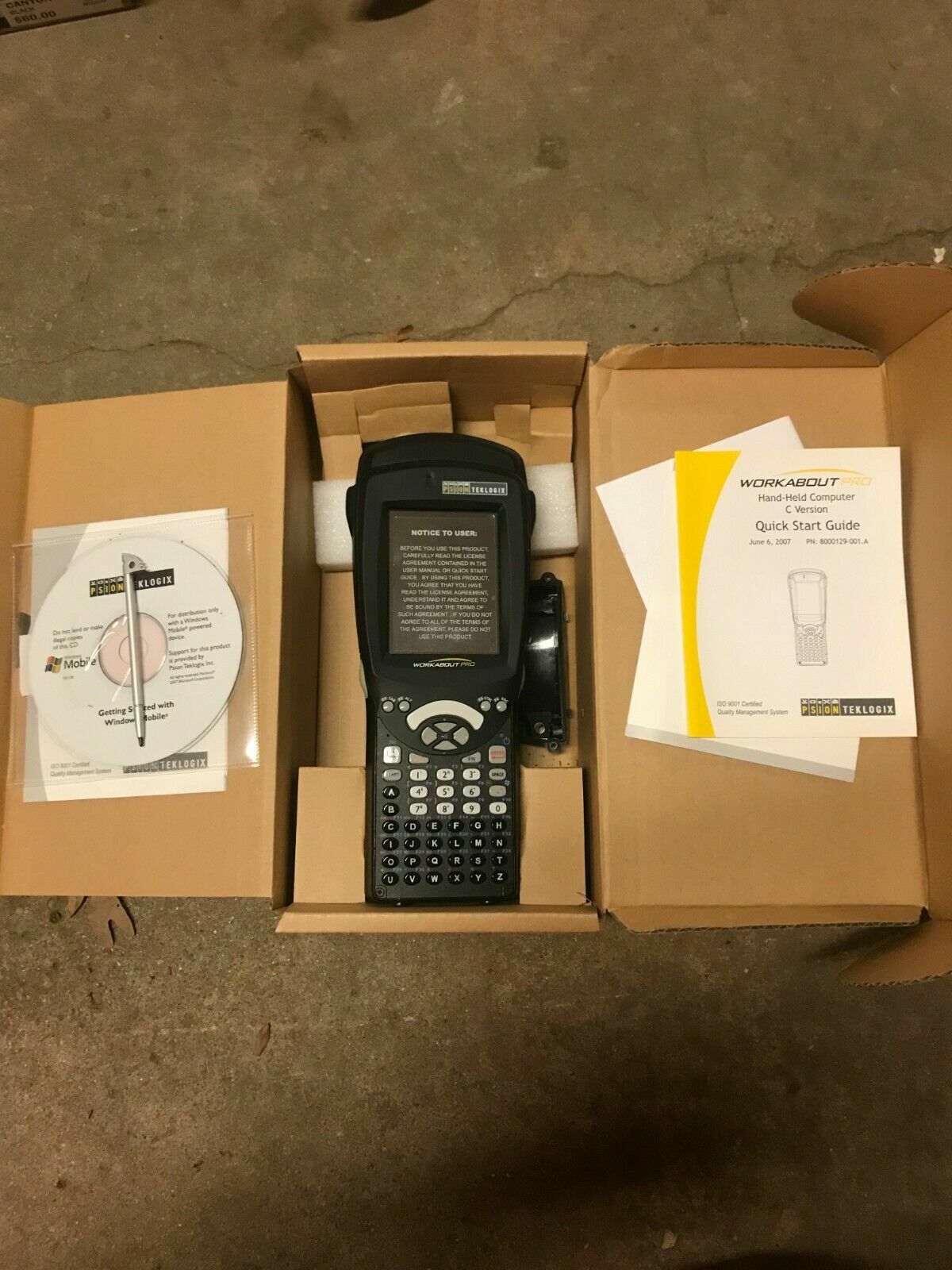 Psion Teklogix 7527C-G2 Workabout Pro 3 Barcode Scanner Mobile Computer ...