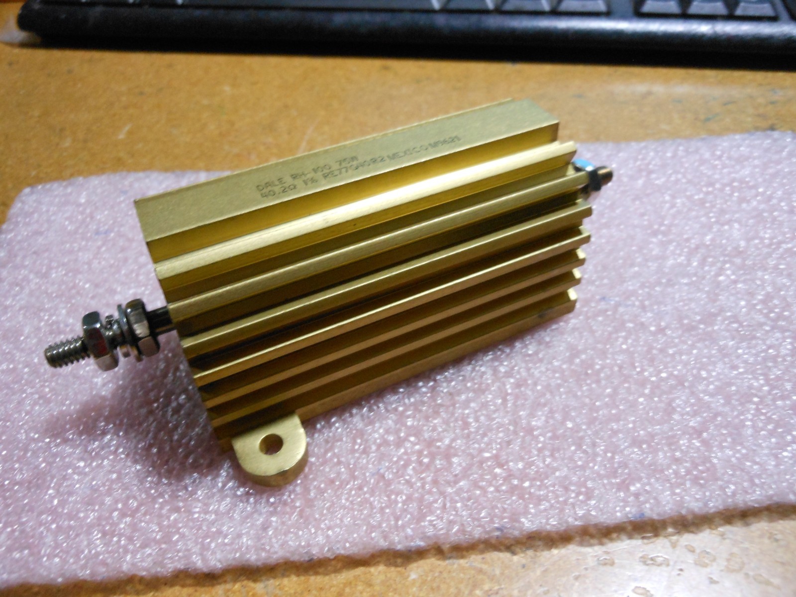 DALE RESISTOR 40.2 OHM 75W 1% RE77G40R2 NSN: 5905-01-368-9567 RH-100 | eBay