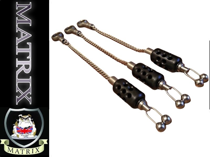 3 x Matrix STAINLESS STEEL dinky Hot Head aero bobbin hanger black ...