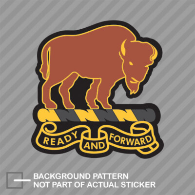 Ready and Forward 10th Cavalry Regiment Sticker buffalo soldiers ...