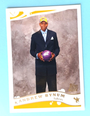 2005-06 TOPPS ANDREW BYNUM #230 RC ROOKIE LOS ANGELES LAKERS | eBay