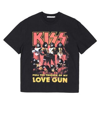 Kiss Pull The Trigger Of My Love Gun Rock Band Black Heavyweight T ...