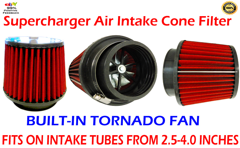 Fit For Chevrolet Performance Turbo Air Intake Cone Filter Supercharger ...