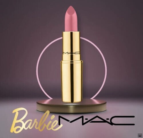 NIB Authentic MAC BARBIE MAKER Matte Lipstick (Cool Bubblegum Pink ...