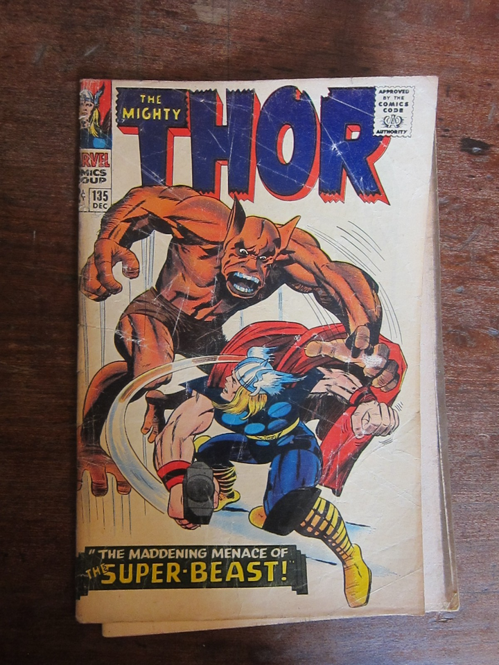 Thor #135 - High Evolutionary, Fafnir the Dragon - Jack Kirby art ...