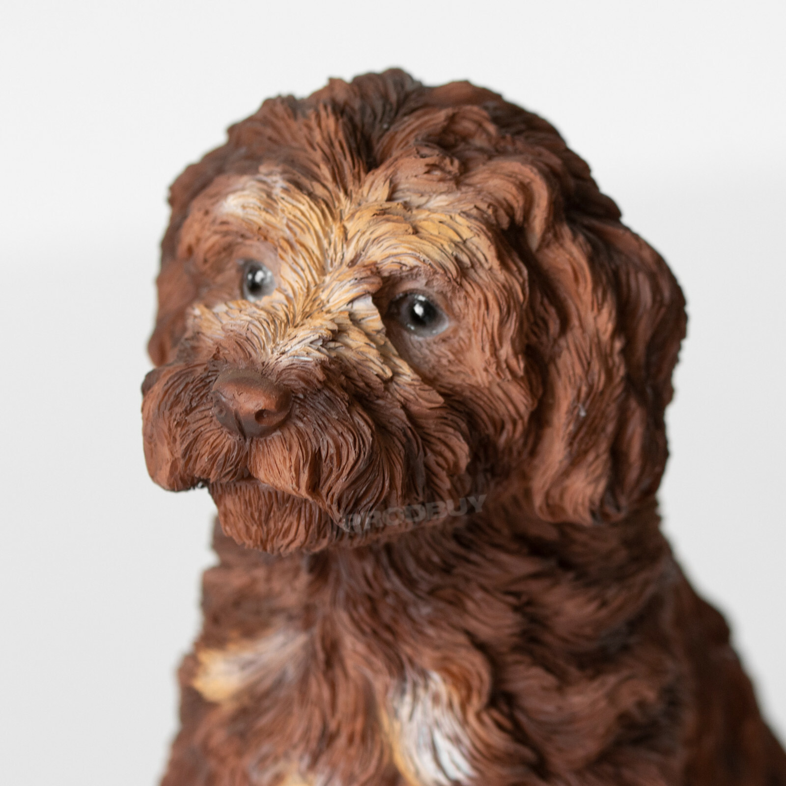 Sitting Cockapoo Dog Ornament 19cm Decorative Sculpture Figure Garden ...