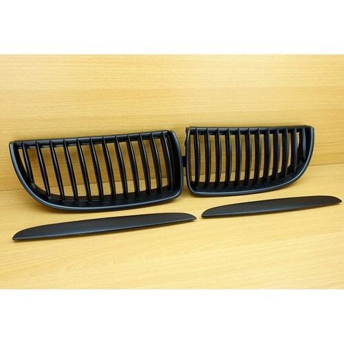 Matte Black Fit For 2005-2008 BMW E90 E91 Euro P Style Front Grille ...