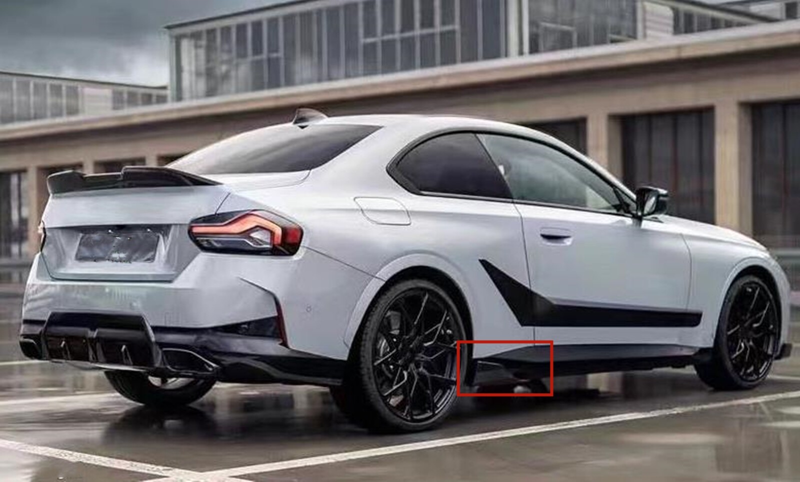 Glossy Black Side Bumper Splitter Flaps Cover For BMW 2 Series G42 ...