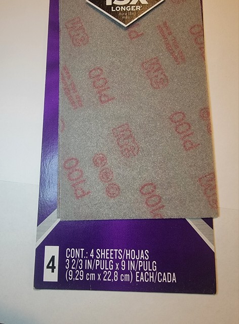 3M 4 Pack 3-2/3"" 100 Grit Pro Grade Precision Ultra Flexible Sanding ...