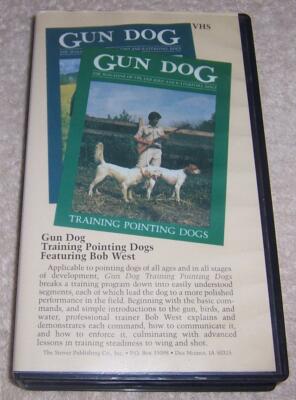 Gun Dog Training Pointing Dogs Featuring Bob West VHS Video | eBay