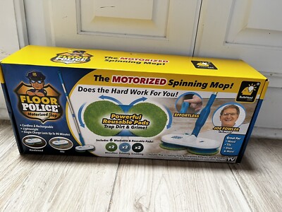 Bulbhead 6034088 Floor Police Motorized Spinning Microfiber Mop ...
