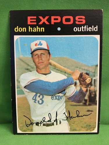 Topps 1971 baseball card DON HAHN, card #94, MONTREAL EXPOS, free ship ...