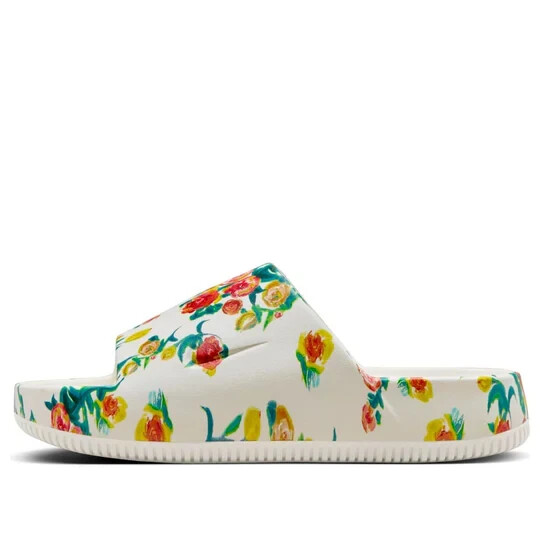 NEW Women's Size 5 Nike Calm Floral Slides Sail White HF1069-100 ...