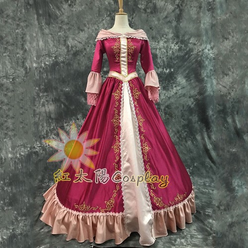 Belle Adult Costume Beauty and the Beast Dress Cape Princess Cosplay ...