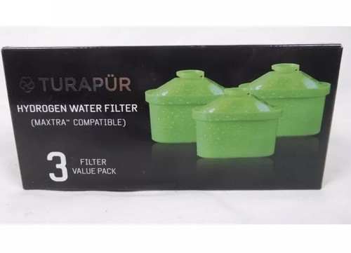 Turapur Hydrogen Water Filter 3 Filter Value Pack New Sealed Filters ...