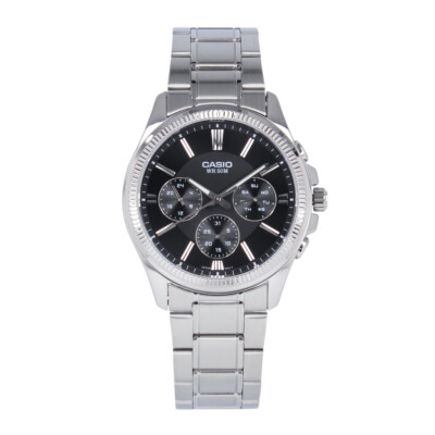 CASIO QUARTZ CASIO QUARTZ MTP-1375D-1A MTP-1375 MTP Quartz Analog Black ...