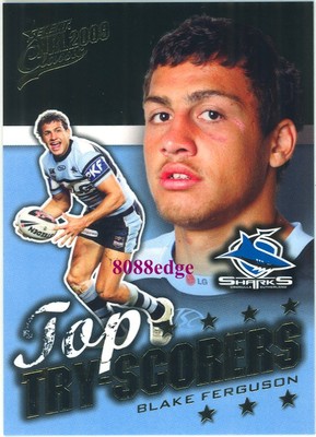 2009 SELECT CLASSIC NRL TOP TRY-SCORERS #TT4: BLAKE FERGUSON - CRONULLA ...