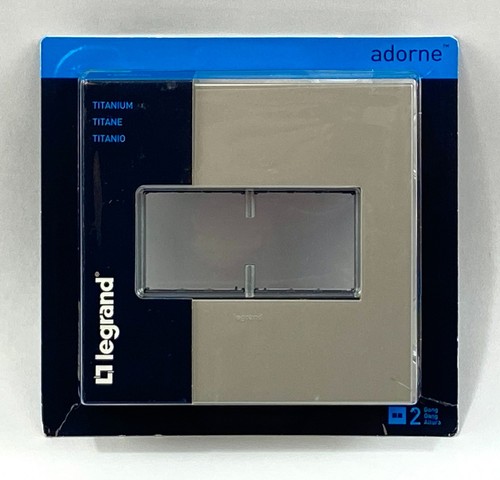 Legrand Titanium 2-gang Wall Plate for sale online | eBay