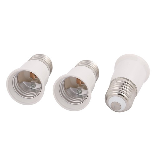 3Pcs E27 to E27 Extender Adapter Converter Lamp Bulb Socket Holder 65mm ...