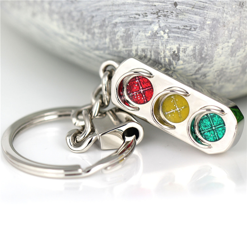 Fashion Mini 3D Traffic Light Car Key Ring Chain Keyfob Keychain ...
