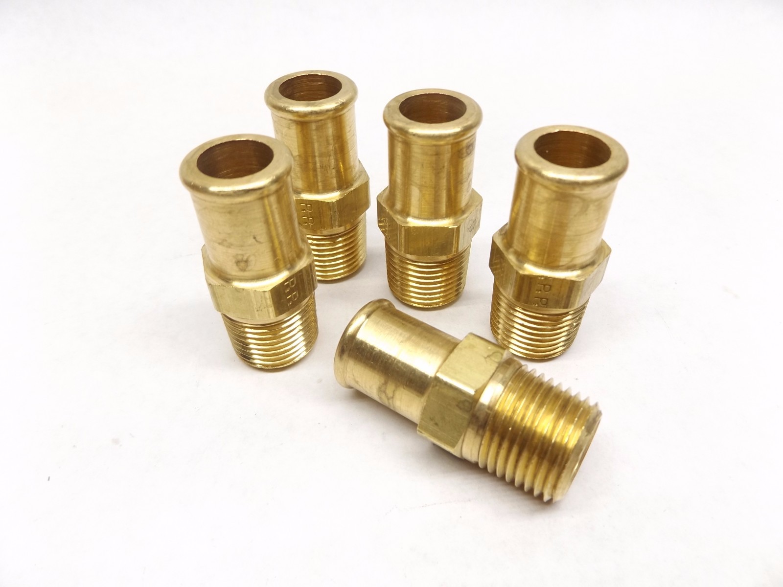 Lot of 5 Imperial 92085 Heater Barb ML Conn 3/4 x 1/2 Brass | eBay