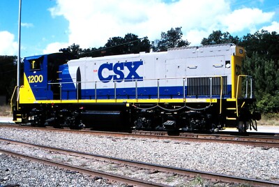 CSX TRANSPORTATION MP15T 1200 Original Kodak slide--Ex. Seaboard System ...