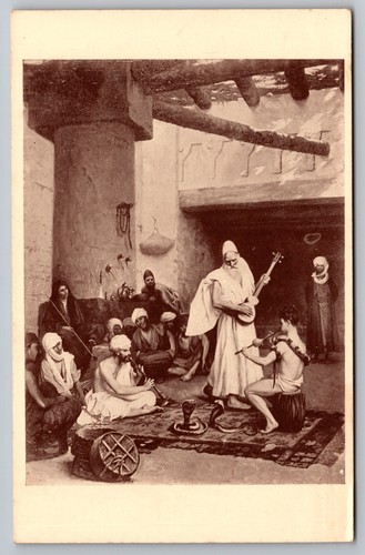 Postcard: The Snake Charmer, Jean Leon Gerome, Delgado, Divided Back ...