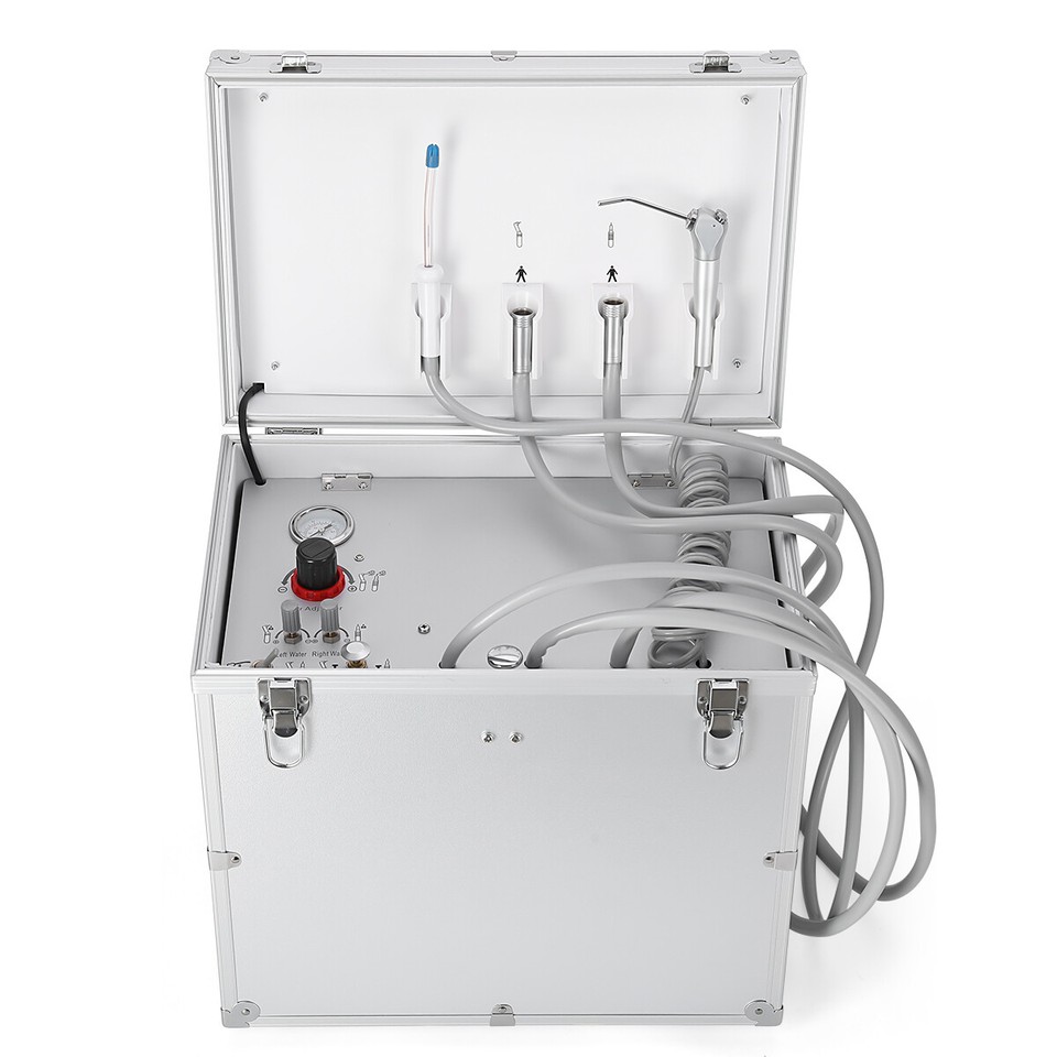 Portable Dental Mobile Delivery Unit Air Compressor Syringe Suction ...