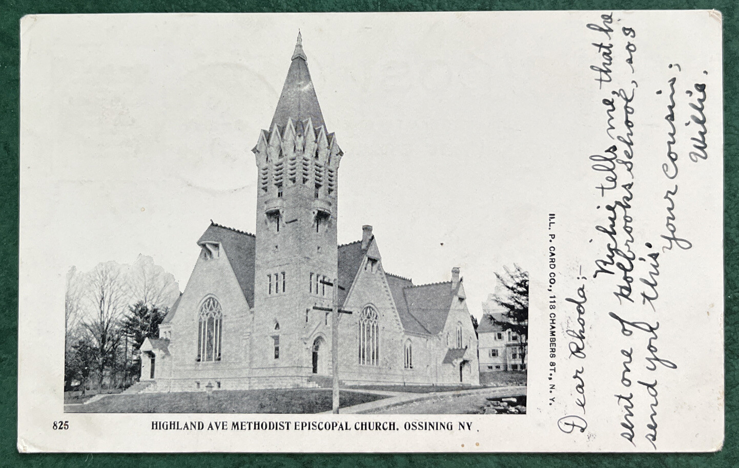 Highland Ave Methodist Episcopal Church Ossining NY Postcard | eBay