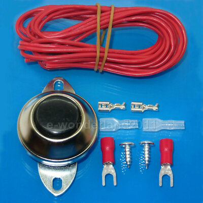 Vehicle Universal Horn Button Switch with 10ft Wire and Terminals | eBay